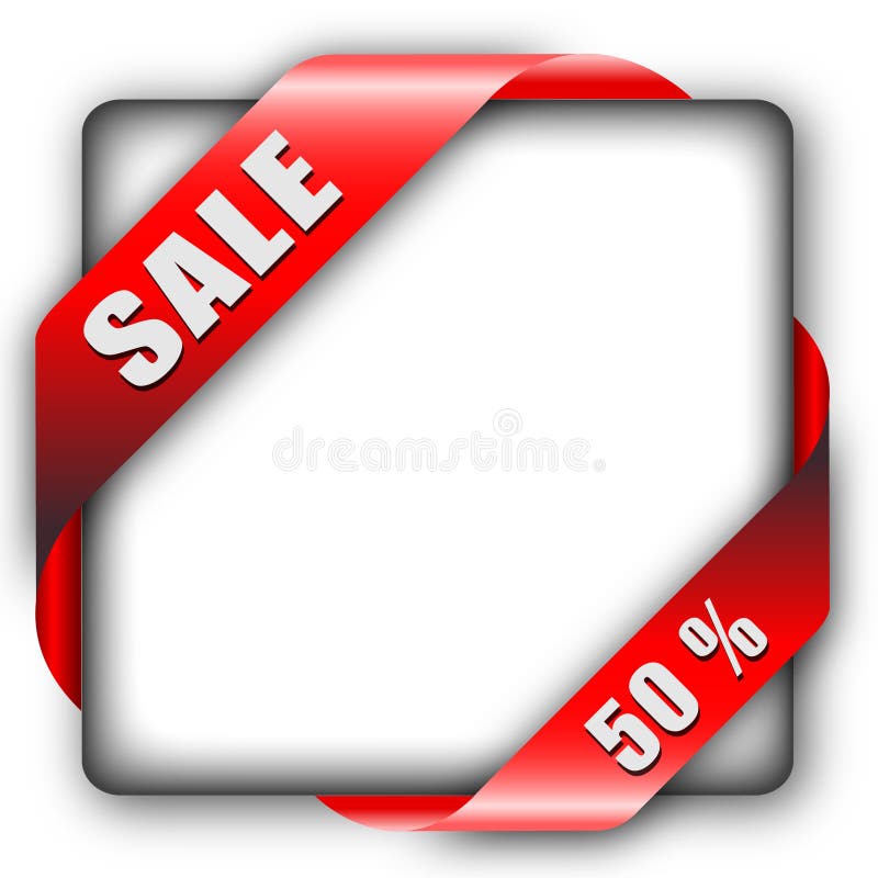 Red Corner Ribbon for Sold Items Stock Vector - Illustration of ...