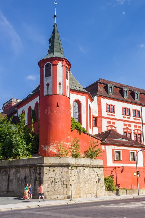 Red Corner Tower of the Castle in Liberec Editorial Photo - Image of ...