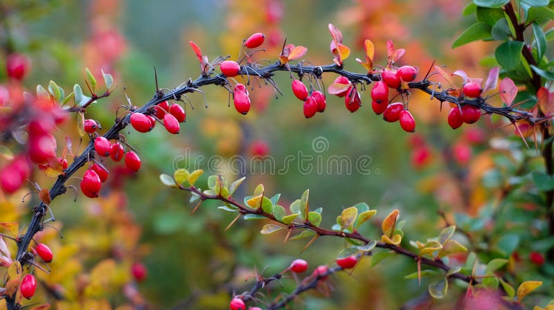 Red Cornus Mas Berry on Tree Branch Stock Photo - Image of tree, ripe ...