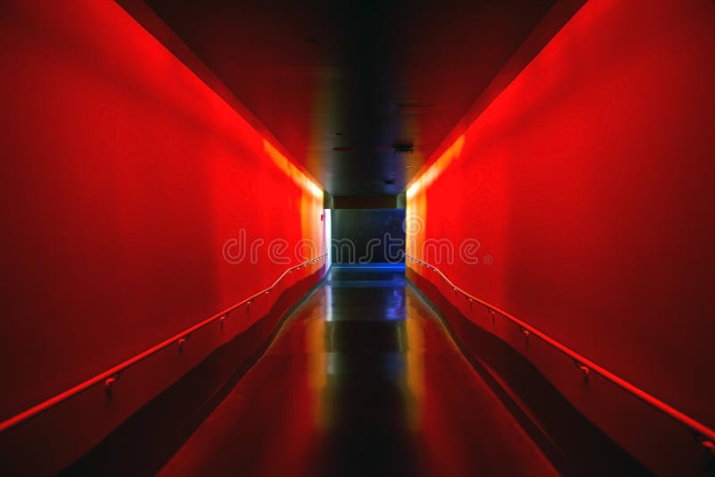 Red Corridor stock photo. Image of gala, bright, living - 49377784