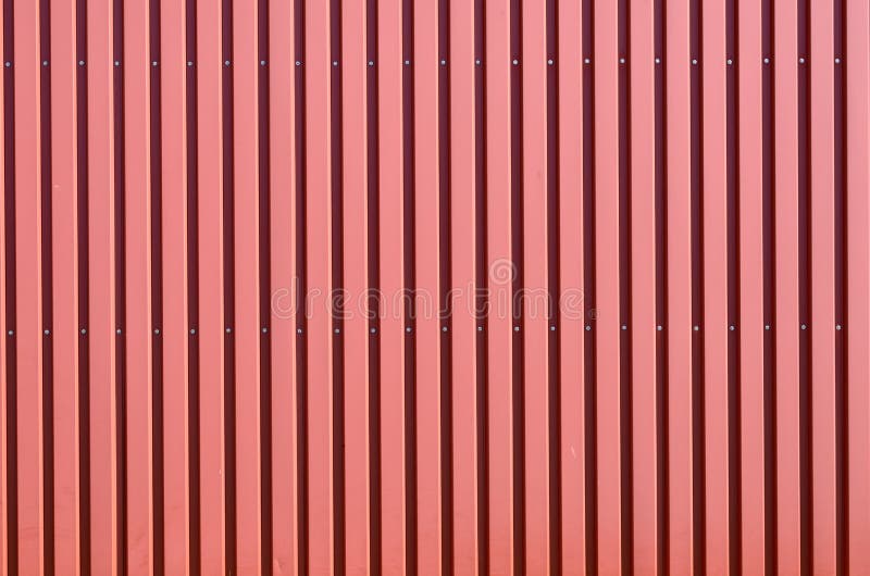 Red Corrugated Galvanised Iron Cladding Stock Photo - Image of wall ...