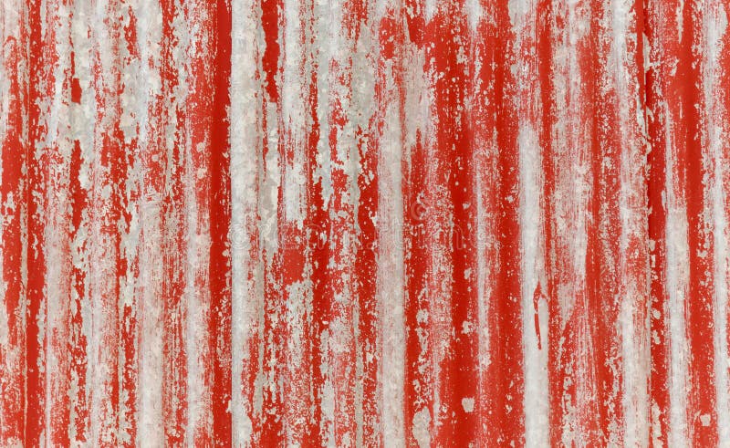 Red Weathered Corrugated Iron Background Stock Photo - Image of panel ...