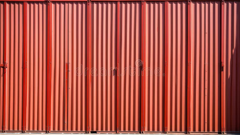 Red Corrugated Sheet Metal Texture for Roof or Wall Design Stock Image ...