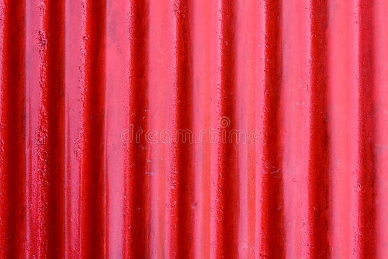 Red Corrugated Steel Sheet Texture Stock Image - Image of fence, detail ...