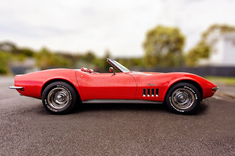 Red Corvette C3 Convertible Coupe Scale Model Picture. Image: 117486277