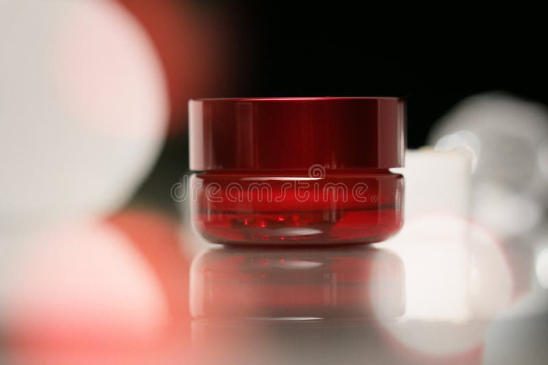 Red Cosmetic Package Shot 1 Stock Photo - Image of skincare ...