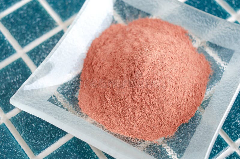 Red cosmetic clay powder stock photo. Image of natural - 55249454
