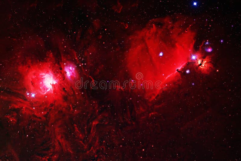 The Red Cosmic Nebula. Elements of this Image Furnished by NASA Stock ...