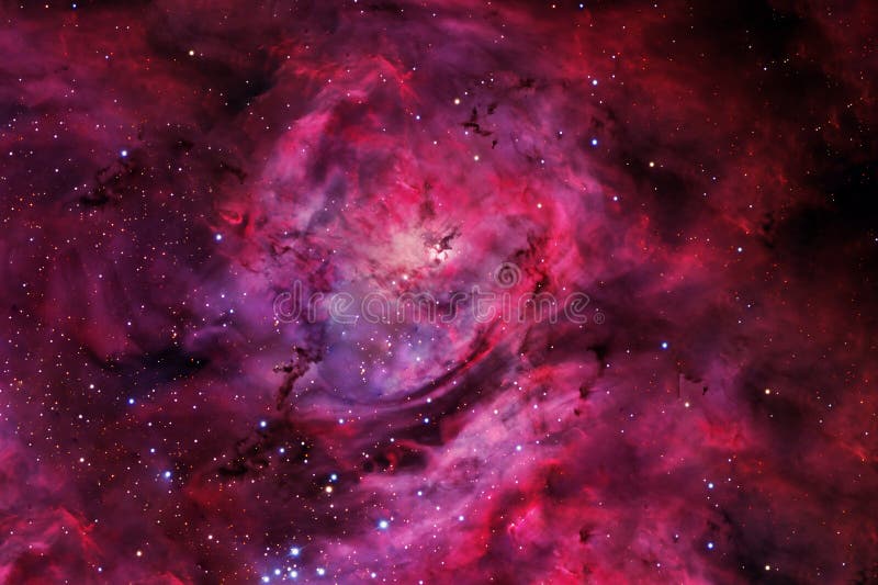 Red Cosmic Nebula. Elements of this Image Furnished by NASA Stock Image ...