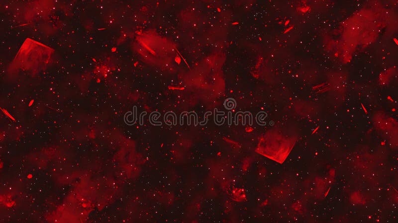 Red Cosmic Nebula Seamless Pattern- AI Generated Royalty Free Image ...