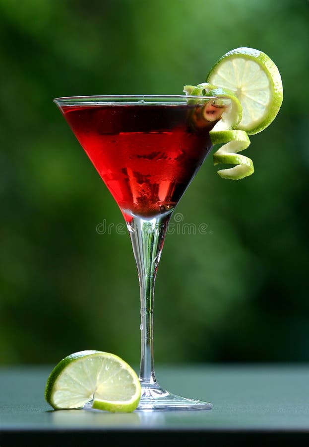 Red cosmopolitan cocktail stock photo. Image of glass - 9742294