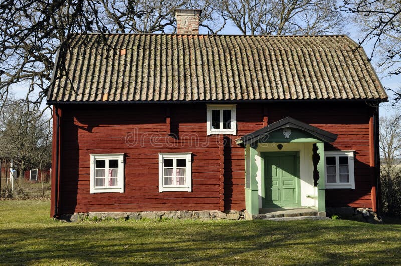 Red Cottage stock photo. Image of houses, beautiful, cottage - 9105560