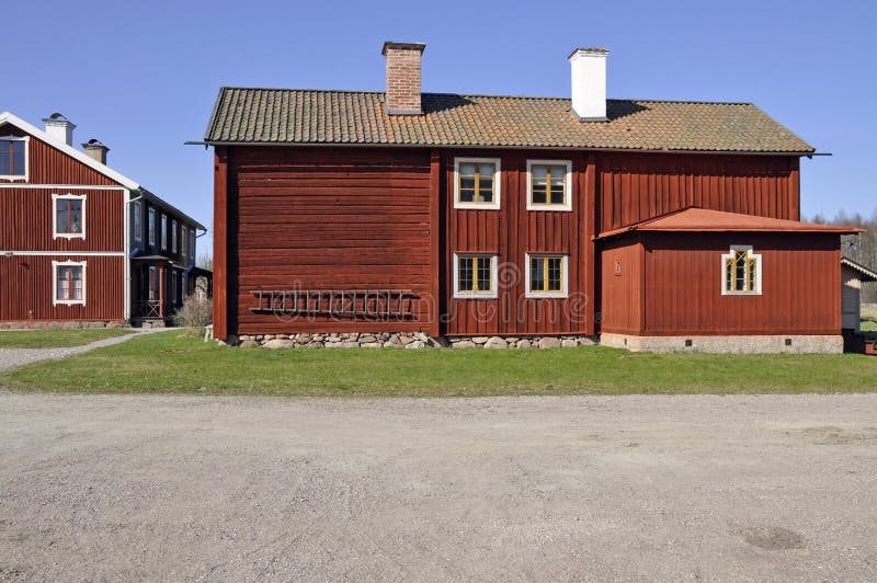 Red Cottages stock photo. Image of cottages, swedish, houses - 9118488