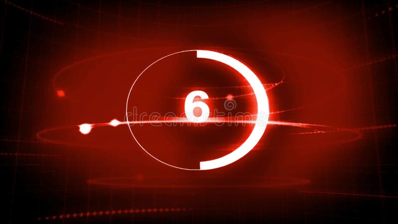 Red Count Down Loading Animation Stock Footage - Video of pattern ...