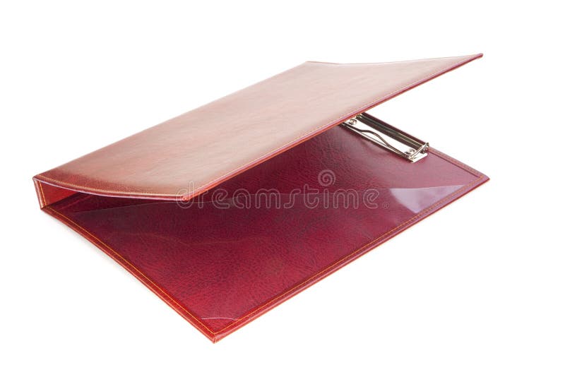 Red Cover for Documents stock image. Image of cover, clip - 22048037