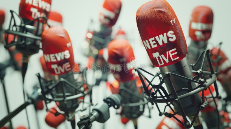 Red Press Microphones Ai Generated Stock Photos - Free & Royalty-Free ...