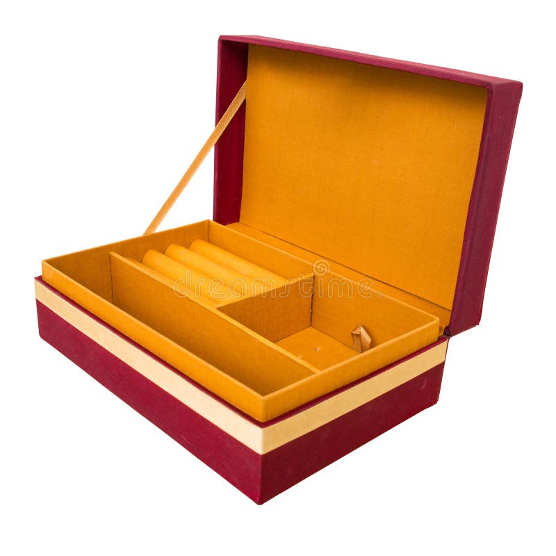 Red coverJewelry box open stock image. Image of shopping - 19625985