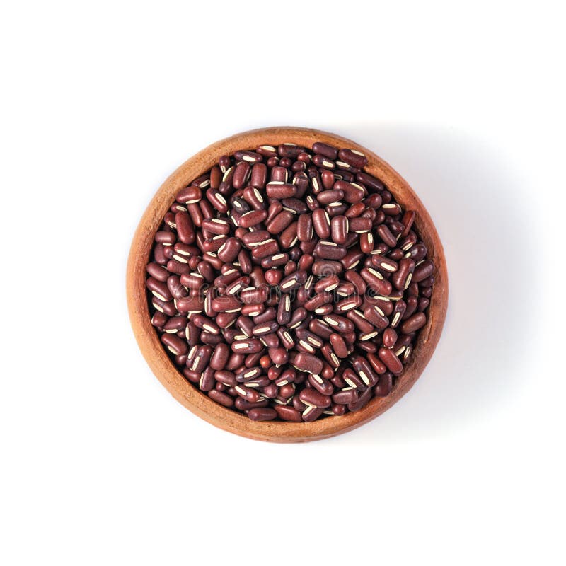 Red Cowpea (Red Bamboo Bean), Red Bamboo Bean Dessert in Pottery Stock ...