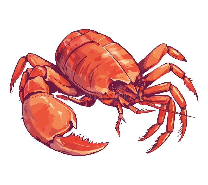 Red Crab Design Illustration Stock Vector - Illustration of vector ...