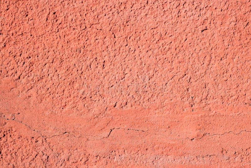 Red Crack Rough Stucco Background Stock Image - Image of construction ...