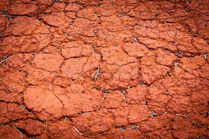 Red Cracked Ground stock image. Image of environment - 56653237