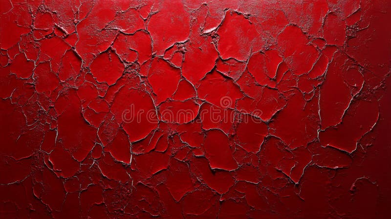 Red Cracked Paint Texture Background Stock Illustration - Illustration ...
