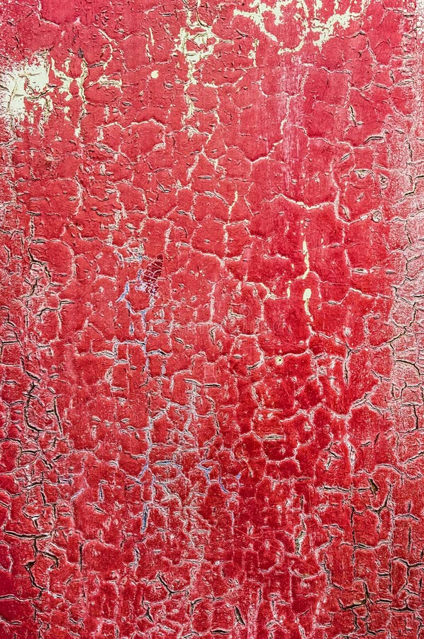Red Cracked Stone Concrete Wall , Texture Stock Image - Image of grungy ...