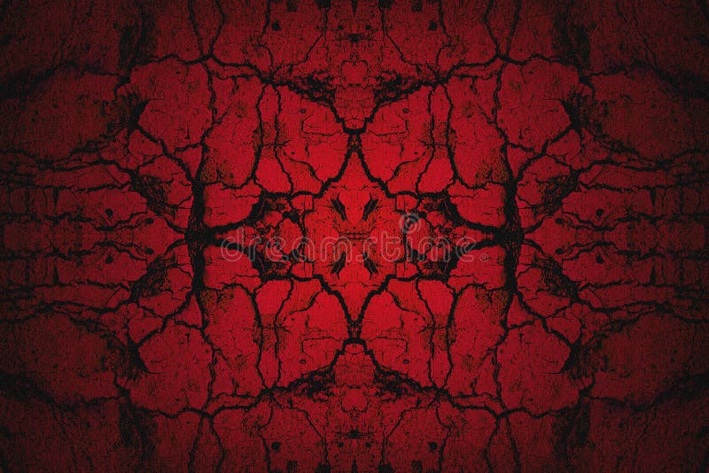 Red Cracked Wall Background with Spotlight Stock Image - Image of ...