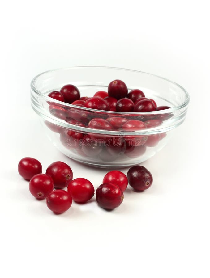 Red cranberry on white stock image. Image of glass, nutrition - 12232203