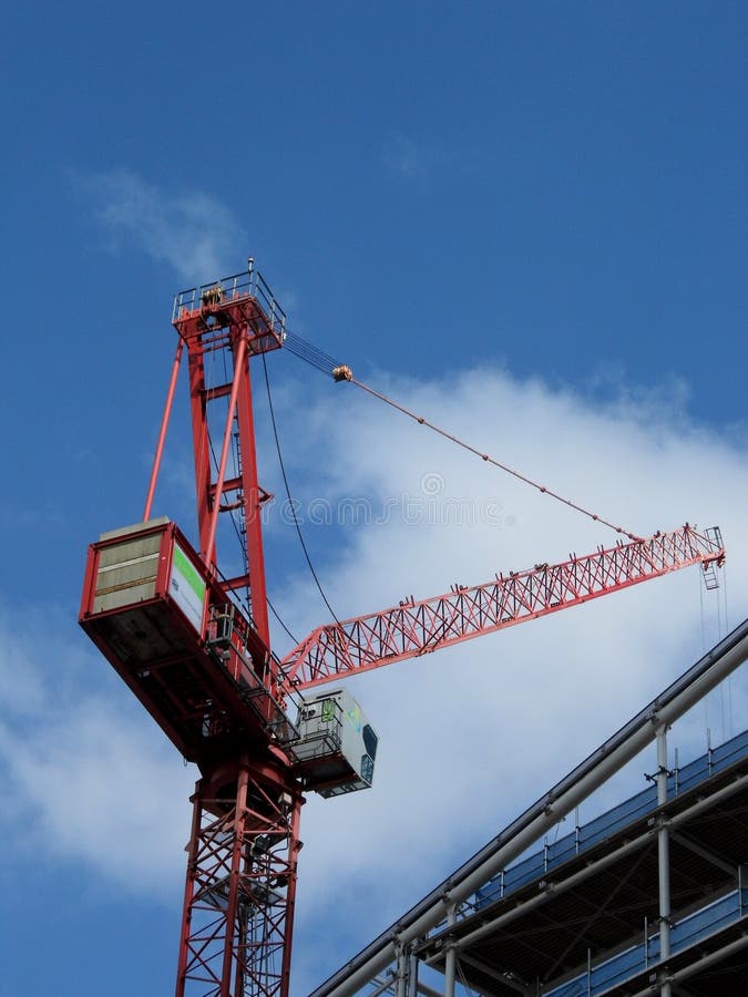Red crane editorial photo. Image of structure, london - 53267071