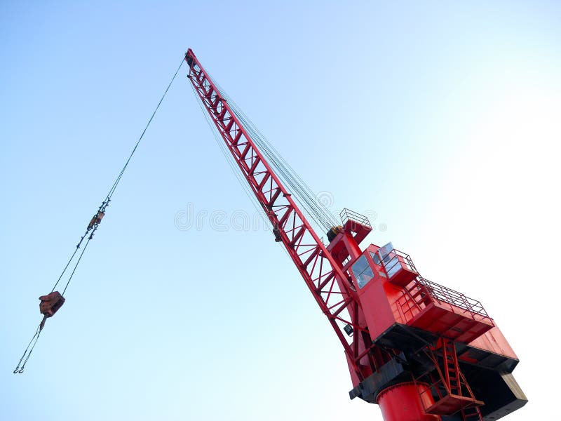 Lorry crane stock image. Image of industry, machine, blue - 17820149