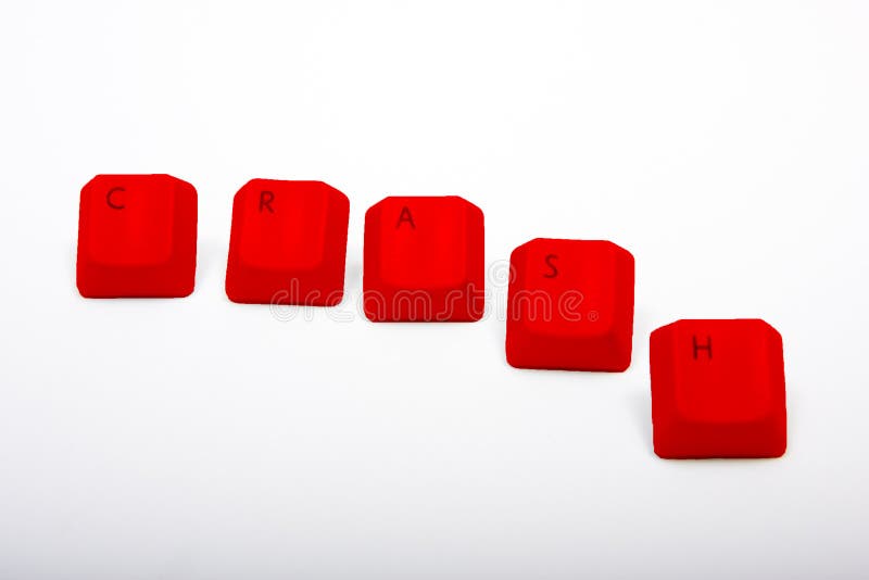Red Crash stock photo. Image of crash, operating, word - 7010558