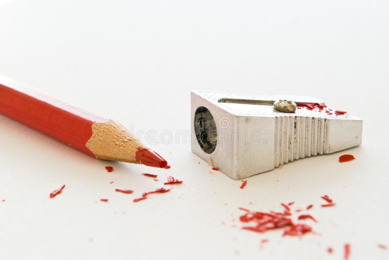 Red crayon stock photo. Image of school, wooden, color - 11186380