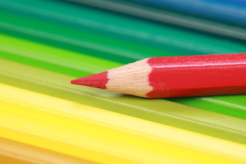 Red Crayon stock photo. Image of macro, close, education - 22970606