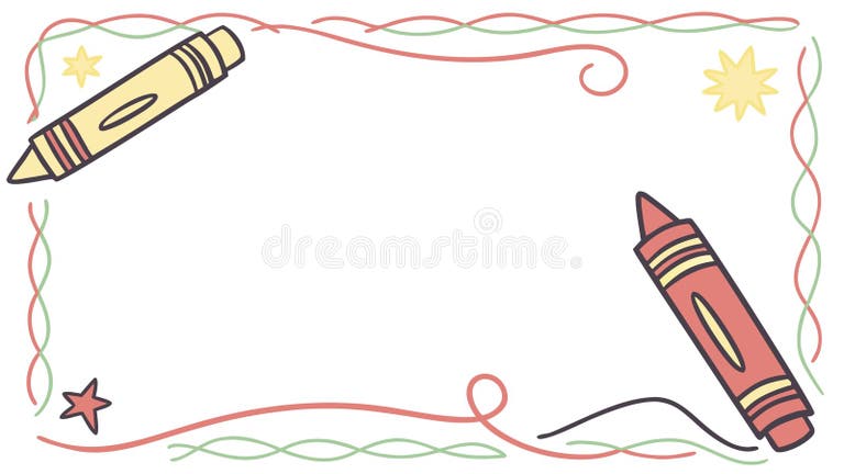 Red Crayon Doodle Frame Stock Illustrations – 824 Red Crayon Doodle ...
