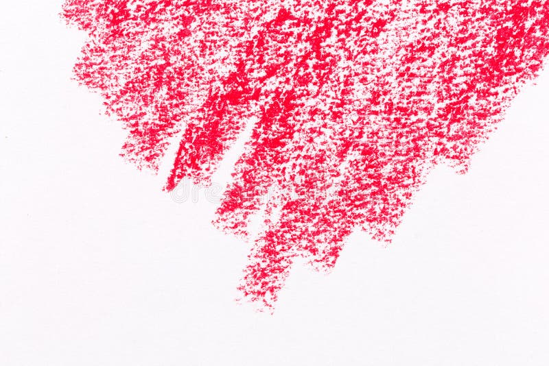 Red crayon draw stock image. Image of pink, hand, drawn - 99640127
