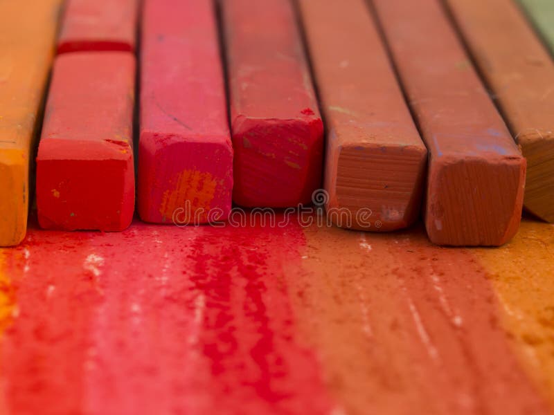 Red crayons stock image. Image of color, dust, handmade - 46804925