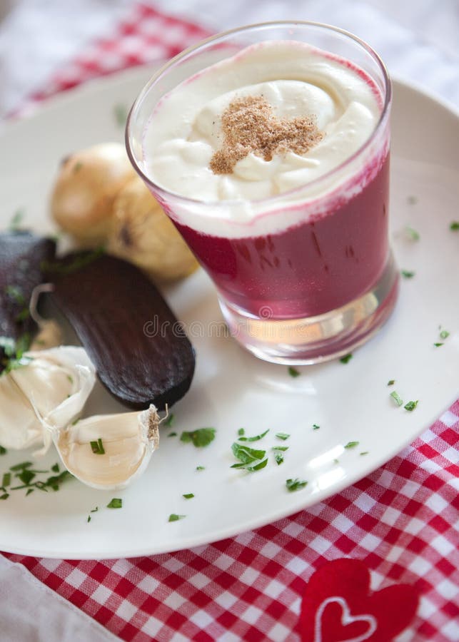 Red cream with beets stock photo. Image of shake, vegetarian - 21344192
