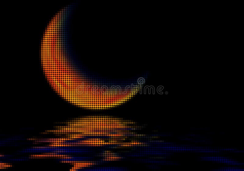Red Crescent stock vector. Illustration of texture, moon - 4548783