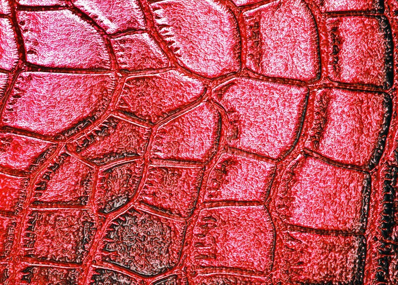 Red Crocodile Leather, As Background Stock Photo - Image of background ...