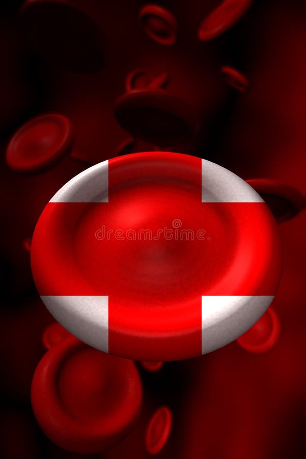 Red cross blood cell stock illustration. Illustration of tests - 7137875