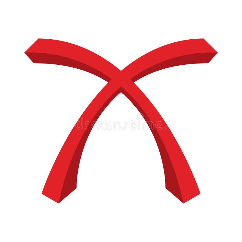 Red Cross, Check Mark Icon, Cartoon Style Stock Illustration ...