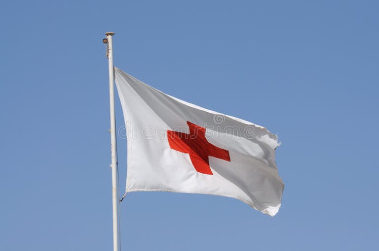 Red Cross flag editorial image. Image of paramedic, horizontal - 11350320