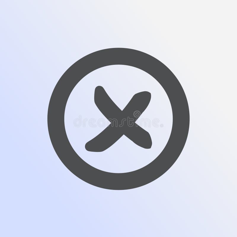 Red No Check Mark Validation Stock Illustrations – 237 Red No Check ...