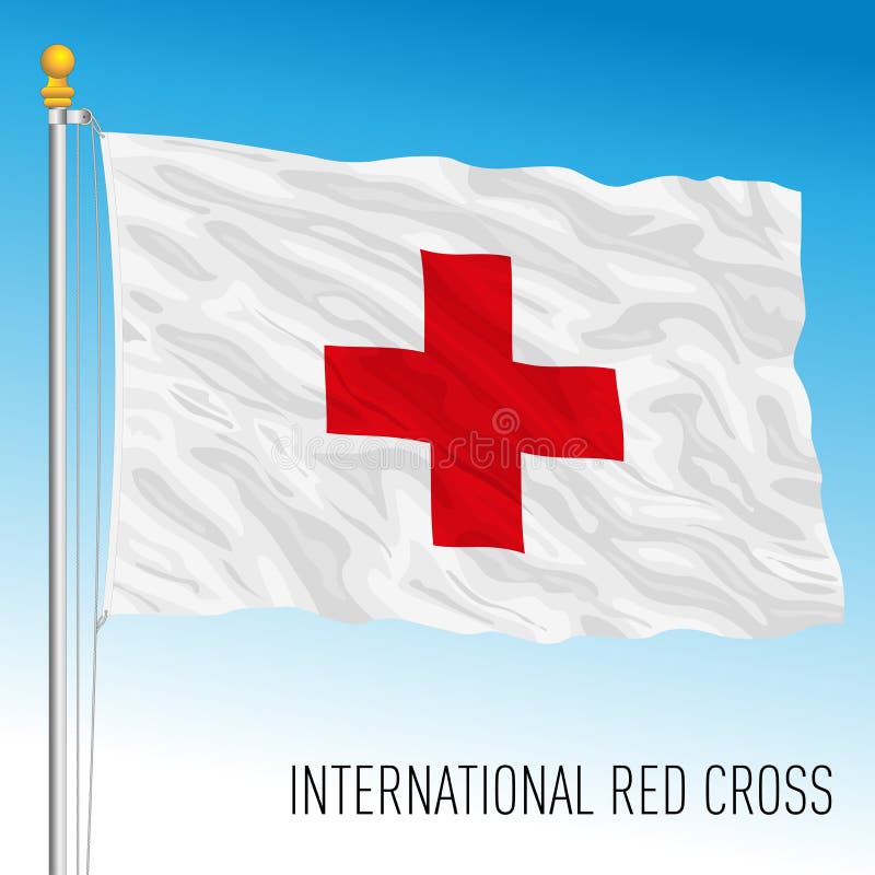 Red cross flag editorial stock image. Image of peace - 55769734