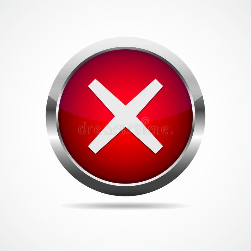 Red Cross Button Logo