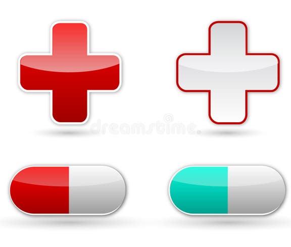 Red cross and pill editorial image. Illustration of nurse - 16278190