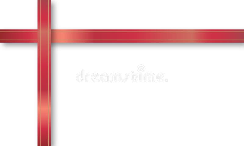 Red Cross Ribbon Red Tape Crusade Vector Stock Vector - Illustration of ...