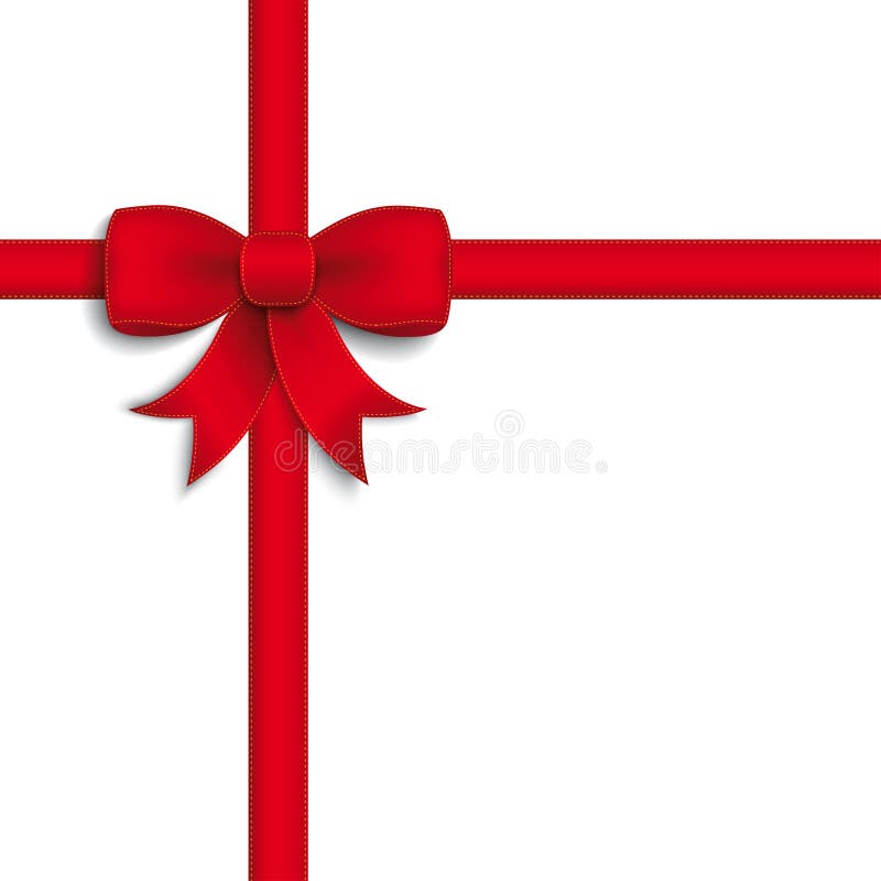 Red Cross Ribbon Lights Blue Sky Stock Vector - Illustration of gift ...