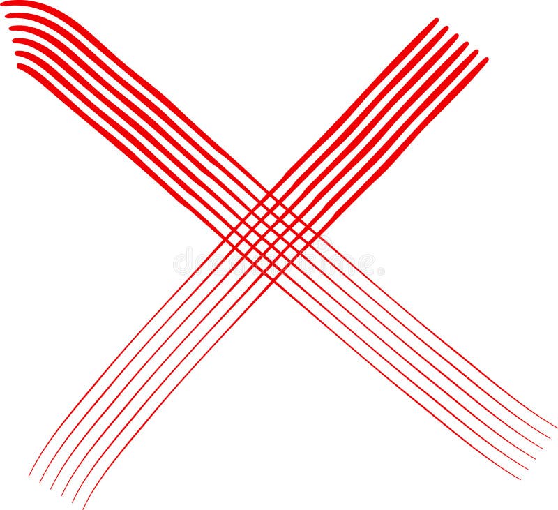 Red Cross Sign Icon Wrong Mark Icon Red Cross X Symbol Grunge X Icon Stock Vector